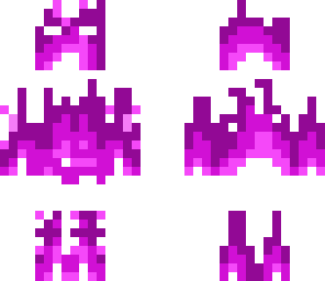 Purple fire | Minecraft Skin