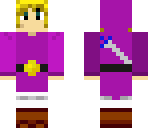 Purple Toon Link | Minecraft Skin