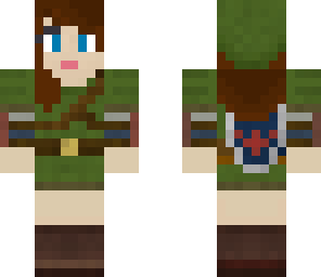 Female Link BRUNETTE | Minecraft Skin