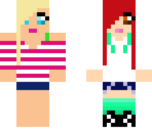 Double Sided Girl Minecraft Skins