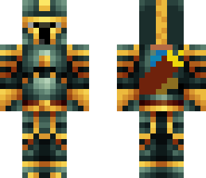 knight with diamond sword on back | Minecraft Skin