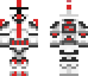 Red Clone Trooper | Minecraft Skin