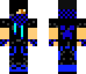 black and blue checkered gamer shirt | Minecraft Skin