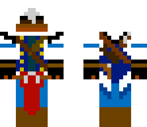 Assassin's Creed Connor Kenway with Tomahawk | Minecraft Skin