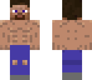 shirtless steve | Minecraft Skins