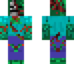 half skeleton half zombie | Minecraft Skins