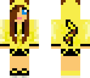 Pikachu girl skin | Minecraft Skin