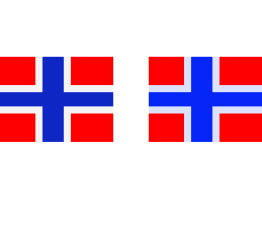 Norwegian Flag | Minecraft Skin