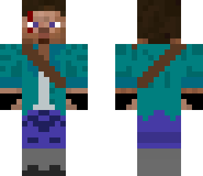 battle damaged steve | Minecraft Skin