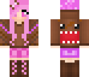 Pink Domo Girl | Minecraft Skin