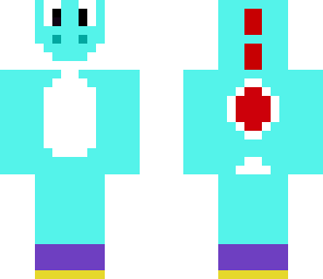 Yoshi Light Blue | Minecraft Skin