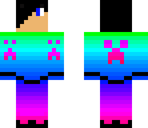 rainbov Kripper Warror | Minecraft Skin
