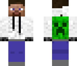 Steve in white | Minecraft Skin