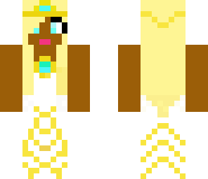 luminara45 robe d'or et cheveux dore | Minecraft Skin