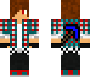evil teenager with pickaxe on the back | Minecraft Skin