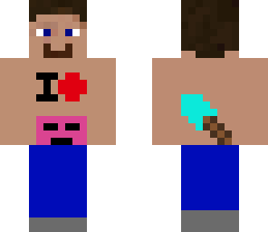 shirtless steve | Minecraft Skins