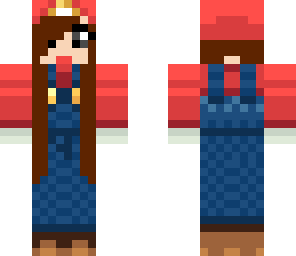 Cute mario girl | Minecraft Skin