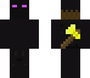 enderman with sacrificial axe | Minecraft Skin
