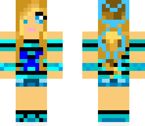 Neon DJ girl | Minecraft Skin