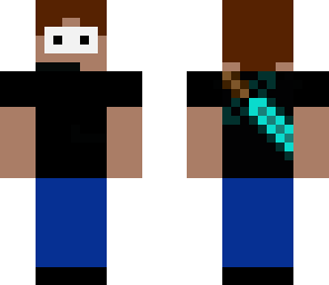 Epic Minecraft Guy with Sword on the back | Minecraft Skin