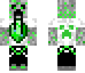 Smaragd Creeper Ohne Kapuzen bug | Minecraft Skin