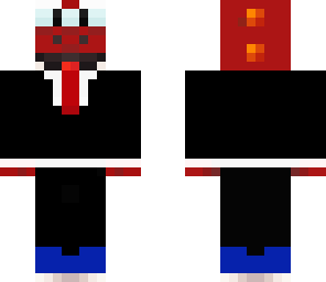 Red Yoshi Tux | Minecraft Skin