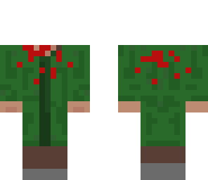 Headless Green robe villager | Minecraft Skin