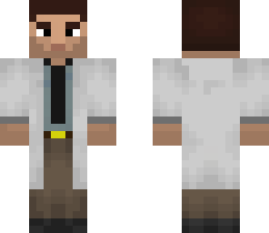 Scientist With Stubble | Minecraft Skin
