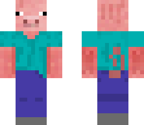 Steve with a Pig head | Minecraft Skin