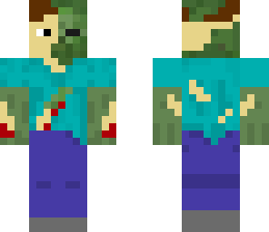 half man half zombie | Minecraft Skin