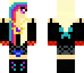 Angelina with sky's amulet | Minecraft Skin