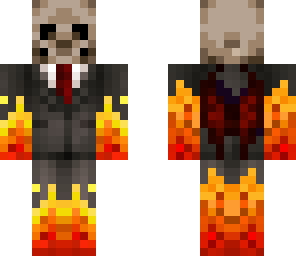 Fire Skeleton | Minecraft Skins