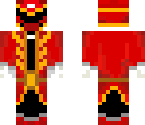 Power Ranger Pirate Armada Red | Minecraft Skin