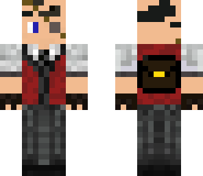Quentin Eyepatch Pilot | Minecraft Skin