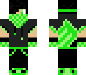 multi greens energy monster | Minecraft Skin