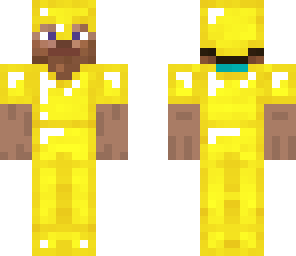 Steve with gold armor | Minecraft Skin