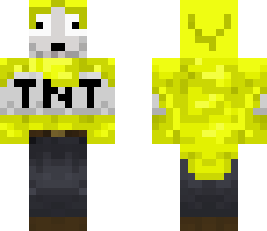 ExplodingTNT Yellow Scared | Minecraft Skin