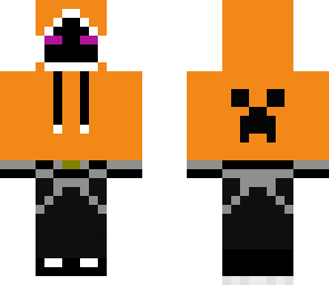 enderman orange | Minecraft Skin