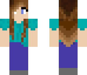 female Steve | Minecraft Skin