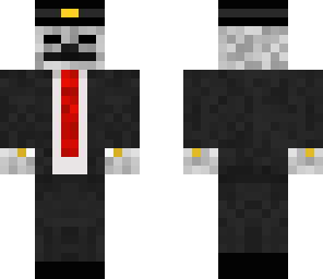 Skeleton in formal wear | Minecraft Skin