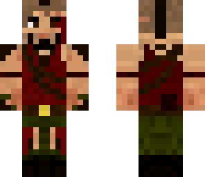 Battle wounded Vaas | Minecraft Skin