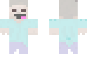 derpy ghost steve skin | Minecraft Skin