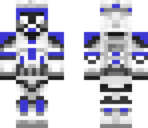 Blue Clone Trooper Commando | Minecraft Skin