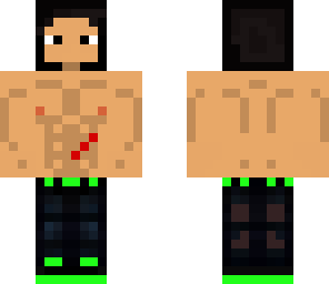 the wolverine without a shirt | Minecraft Skin