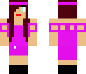 Pink Flapper Girl | Minecraft Skin