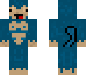 Blue Derp Monkey | Minecraft Skin