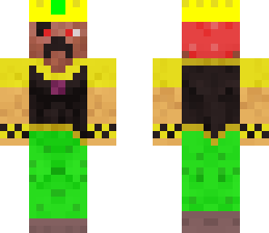 Half Steve Half Creeper King | Minecraft Skin