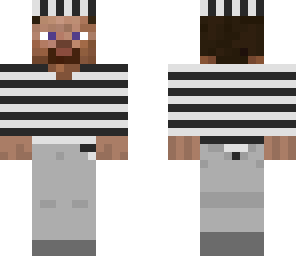Classic Prisoner Steve V2 | Minecraft Skin