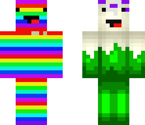 Derpy Rainbow Half Derpy Cake | Minecraft Skin