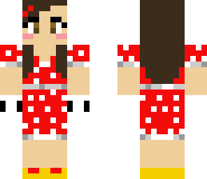 Minnie Mouse Girl | Minecraft Skin